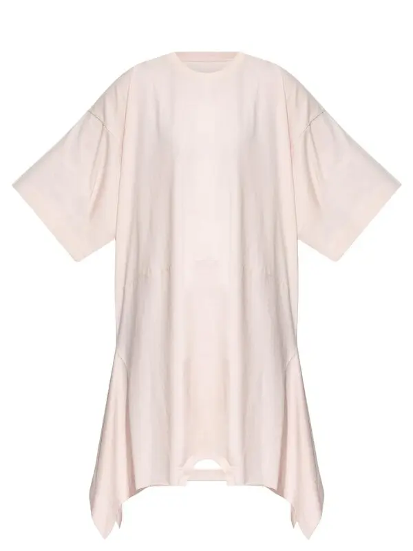 MAISON MARGIELA Asymmetrical Cut Cotton Dress - Pink