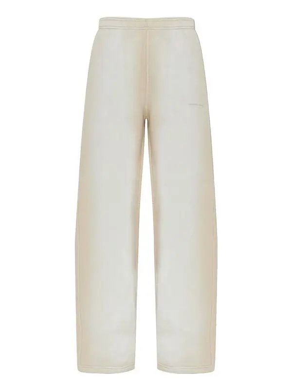 Alexander Wang Sweatpants With Shimmering Crystals - Cream