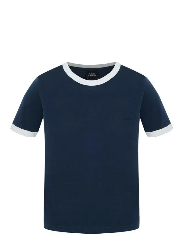 A.p.c. Logo T-shirt - Navy Blue