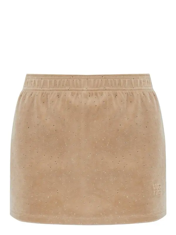 Alexander Wang Skort With Crystal Embellishment - Beige