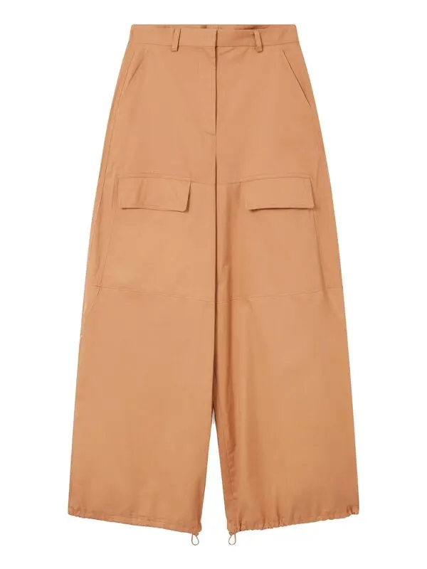 Stella McCartney Wide-leg Cargo Trousers - Tan