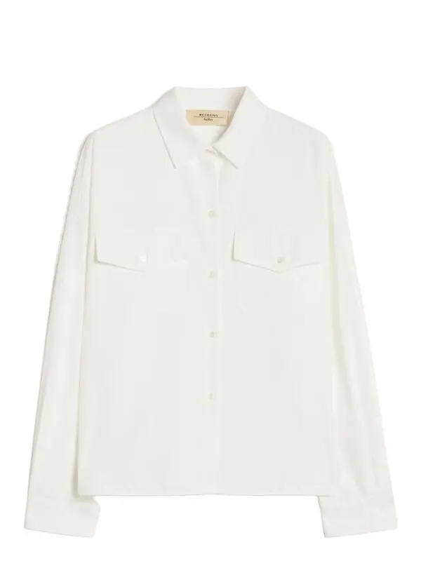 Max Mara Cotton Oxford Shirt - White