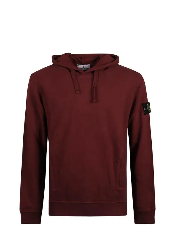 Stone Island Cotton Hoodie - Red