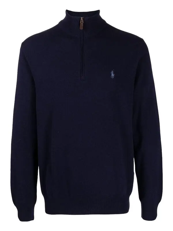 Polo Ralph Lauren Half Zip Sweater - Blue