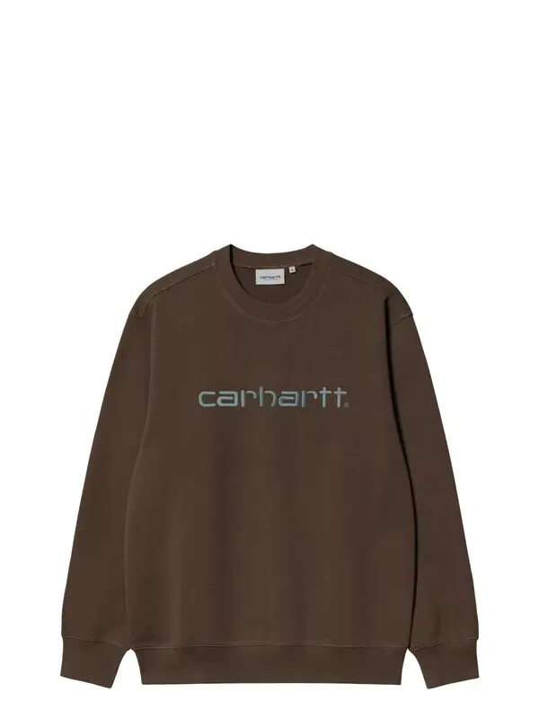 Carhartt Work In Progress Sweatshirt With Logo - Brown
