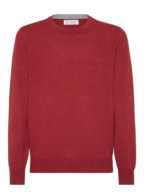Brunello Cucinelli Cashmere Crewneck Sweater - Red
