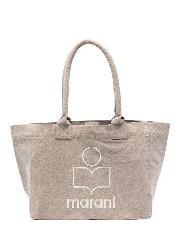 Isabel Marant Yenky Zipped Canvas Tote - Beige