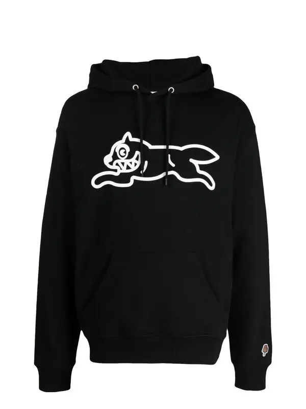 ICECREAM Running Dog Popover Hoodie - Black