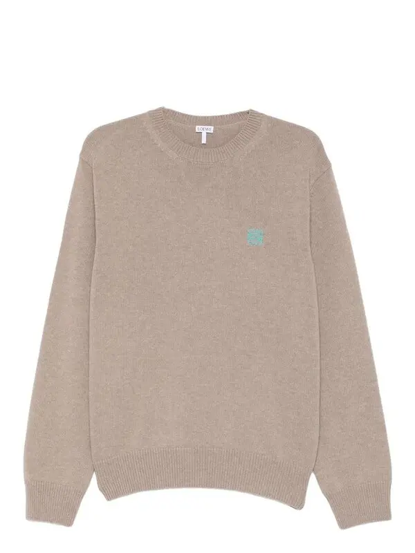 Loewe Anagram Wool Sweater - Grey