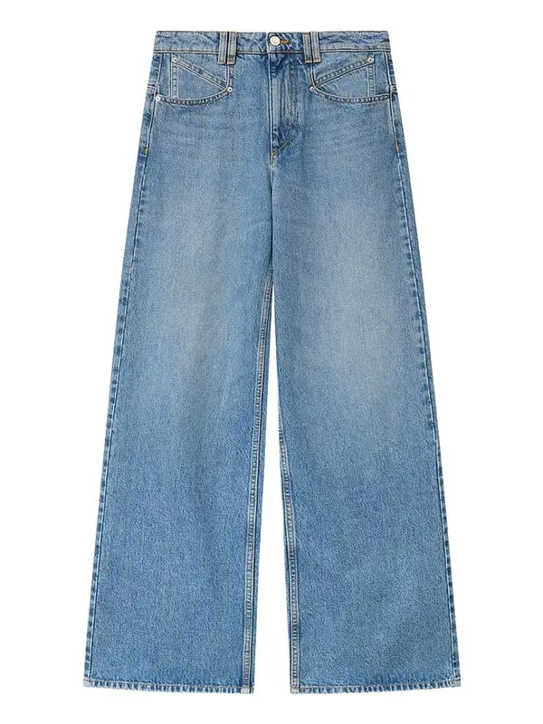 Isabel Marant Lemony Denim Jeans - Sky Blue
