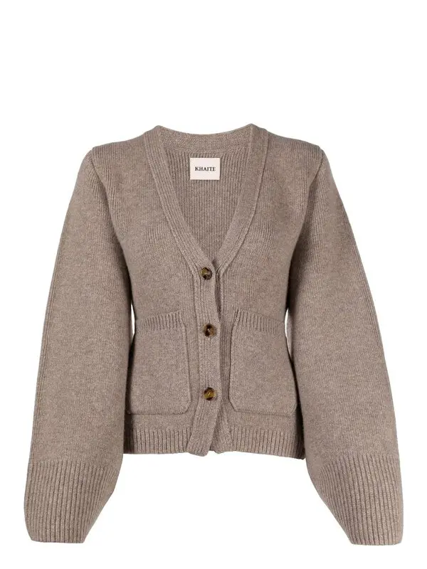 Khaite Scarlet Cashmere Cardigan - Beige