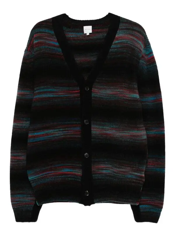 Paul Smith Wool V-neck Cardigan - Black