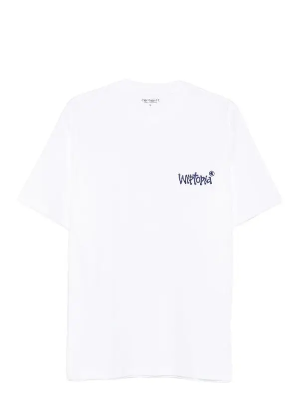 Carhartt Work In Progress Short Sleeves T-shirt With Logo - White