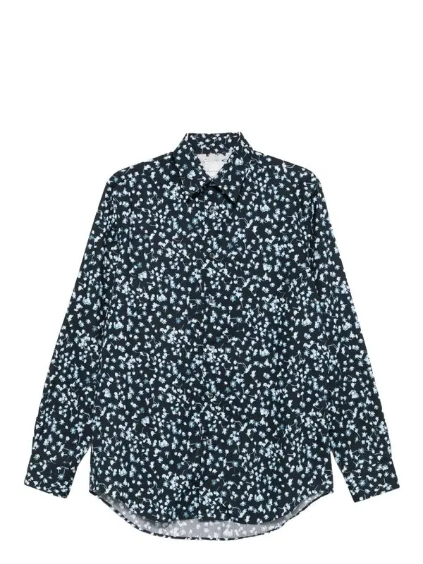 Paul Smith Printed Cotton Shirt - Blue