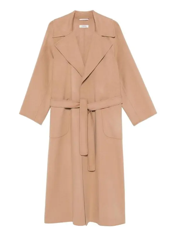 Max Mara Long Wool Coat - Beige