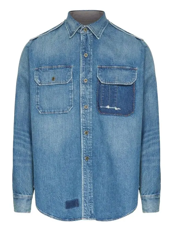 MAISON MARGIELA Denim Shirt - Sky Blue