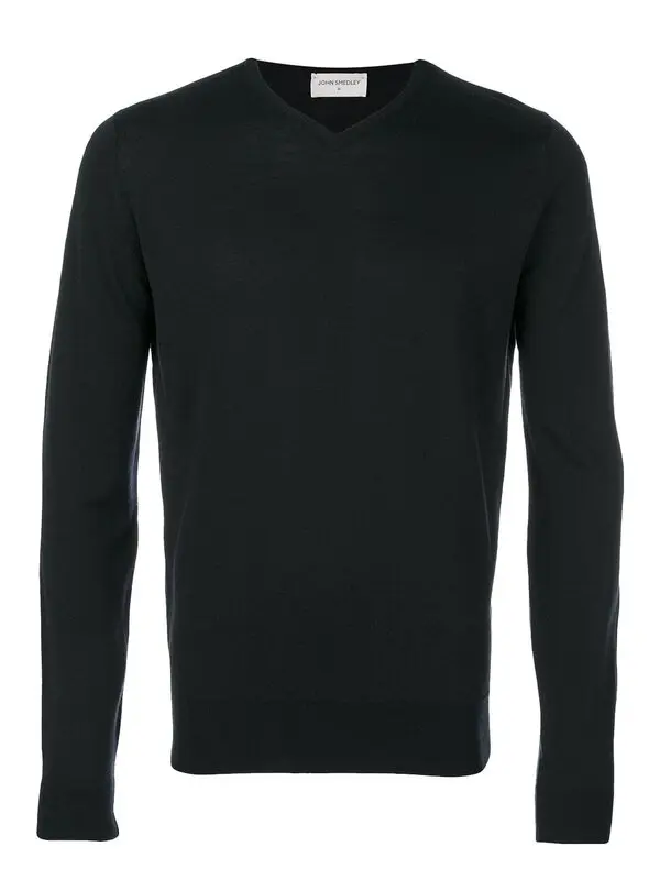 John Smedley Shipton Pullover Sweater - Black