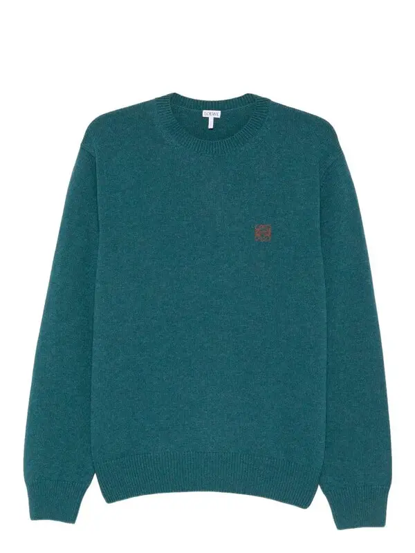 Loewe Anagram Wool Sweater - Green