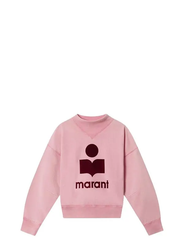 MARANT ETOILE Moby Cotton Sweatshirt - Pink