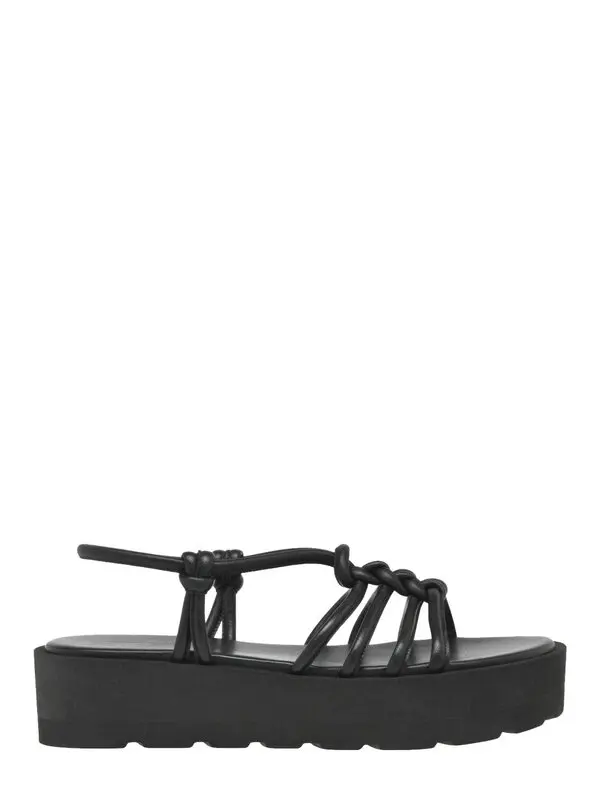 GIANVITO ROSSI Hebe Leather Sandals - Black