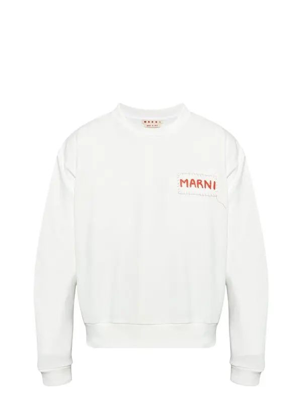 Marni Sweatshirt With Logo - White