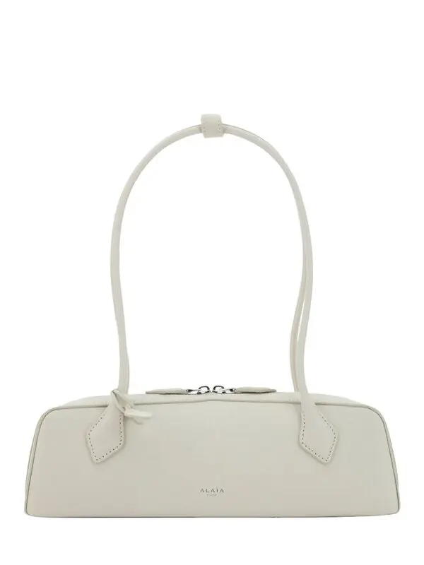 Alaïa Le Teckel Medium Leather Shoulder Bag - White