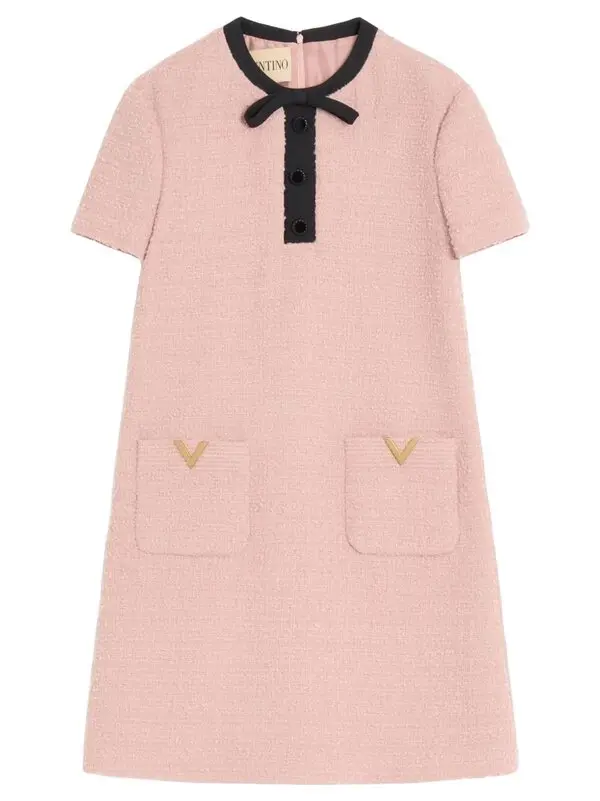 Valentino Garavani Wool Short Dress - Pink