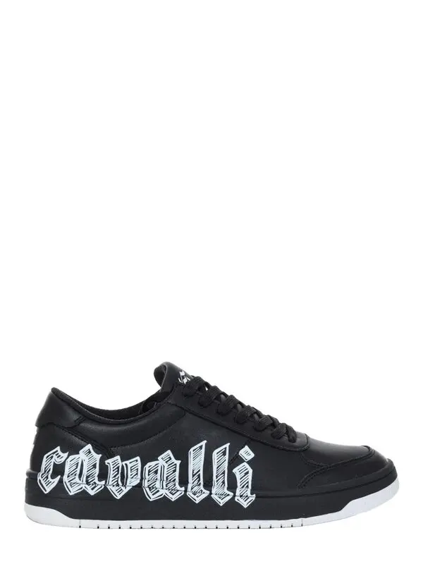 Just Cavalli Logo Detail Sneakers - Black