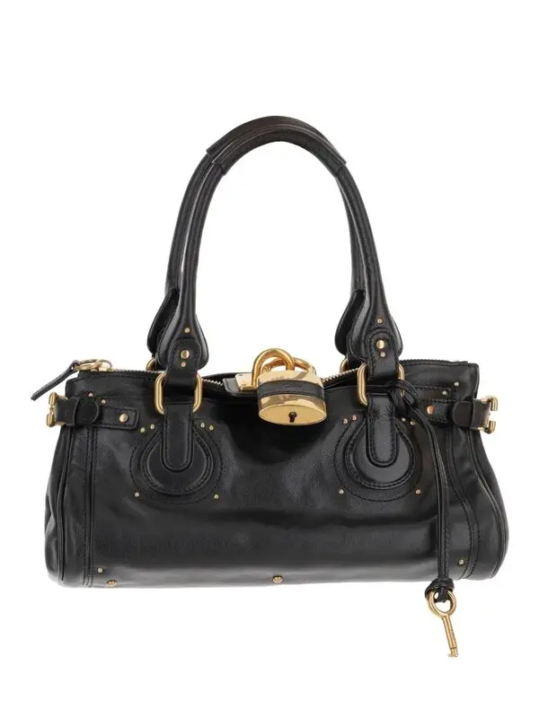 Chloé Paddington Leather Shoulder Bag - Black
