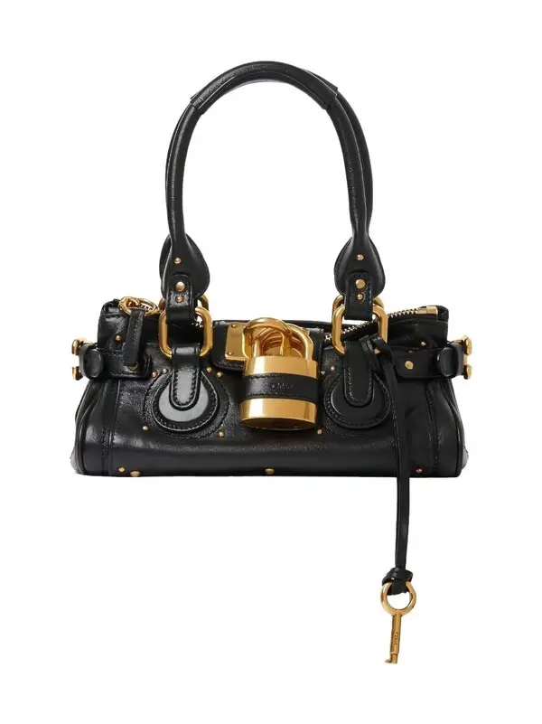 Chloé Paddington Leather Shoulder Bag - Black
