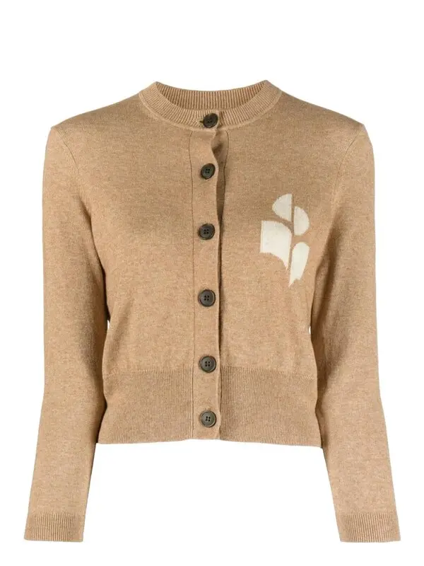 MARANT ETOILE Newton Cotton And Wool Cardigan - Beige