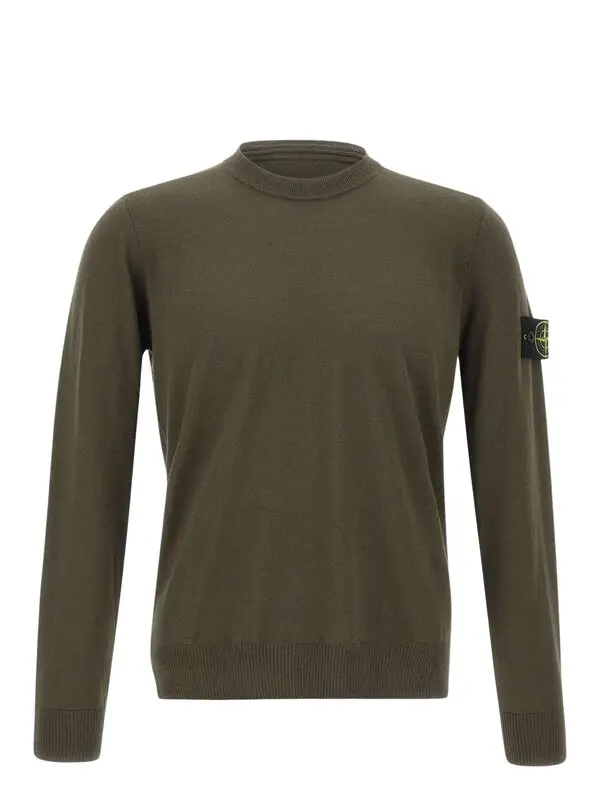 Stone Island Wool Sweater - Green