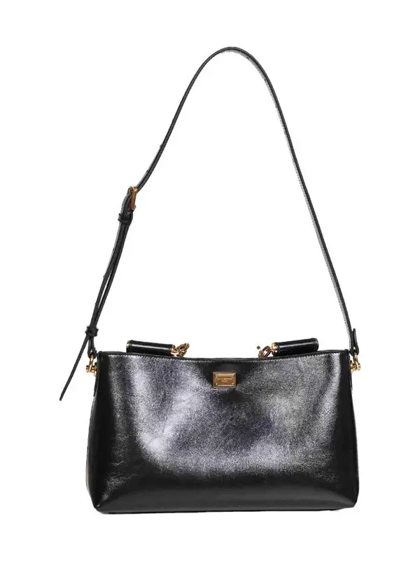 Dolce & Gabbana Vittoria Leather Handbag - Black