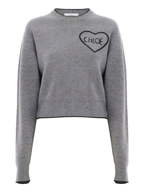 Chloé Cashmere Crewneck Sweater - Grey