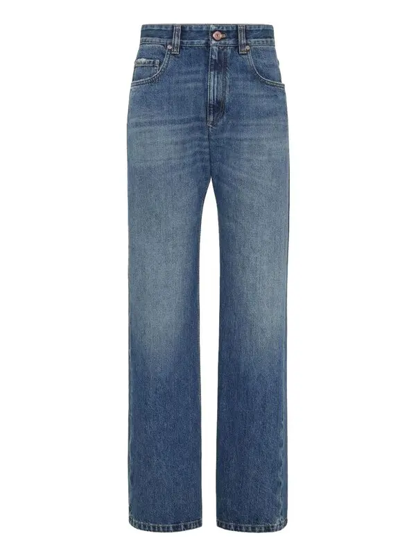 Brunello Cucinelli Denim Cotton Jeans - Blue
