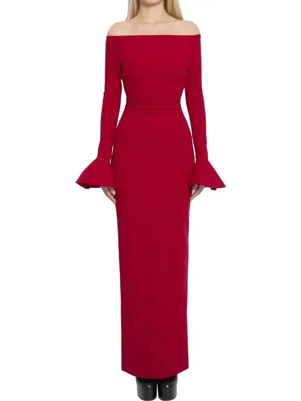 Solace London Anica Maxi Dress - Red