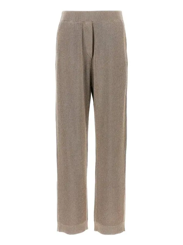 Brunello Cucinelli Cotton Trousers - Brown