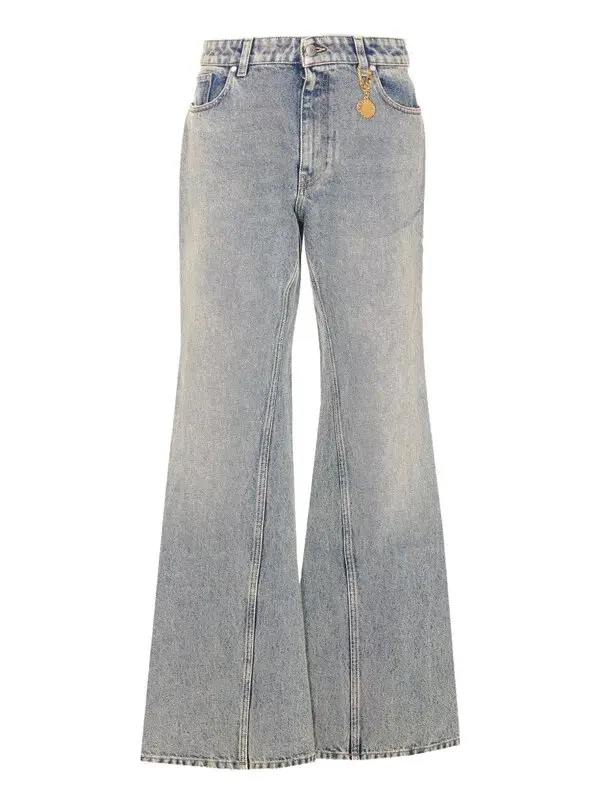 Stella McCartney Flared Leg Denim Jeans - Blue