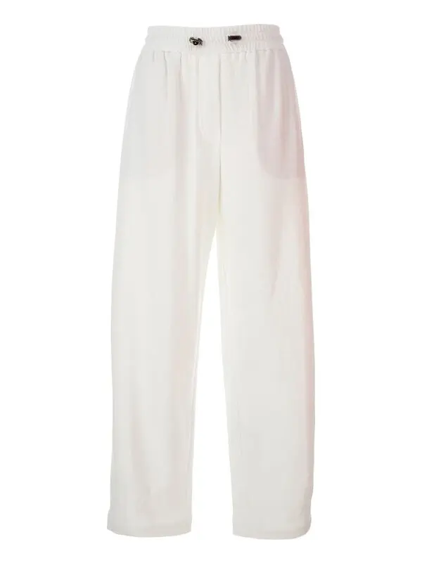 Brunello Cucinelli Cotton Trousers - White