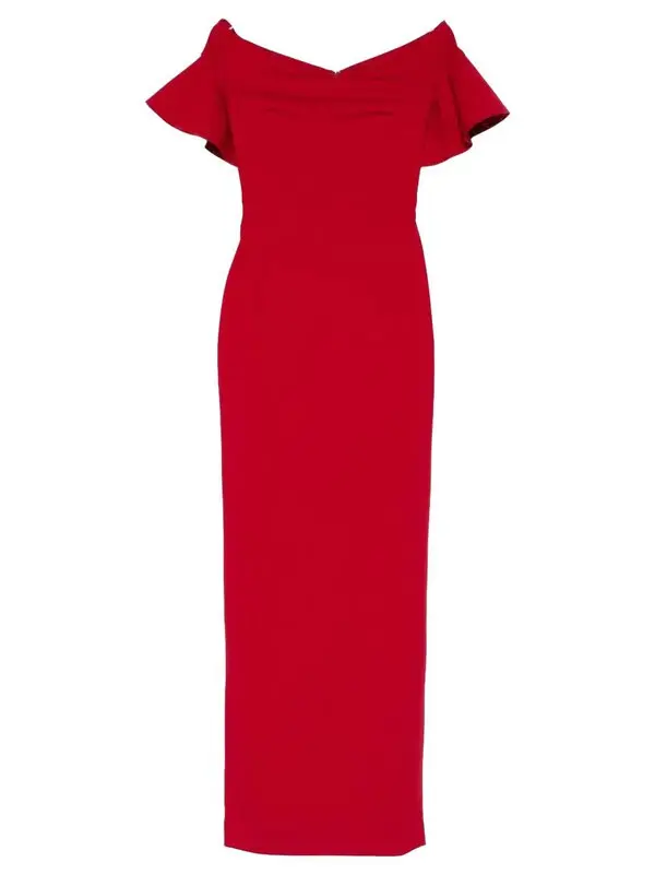 Solace London Cielo Maxi Dress - Red