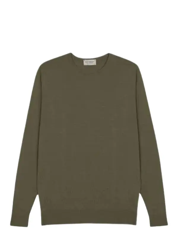 John Smedley Crewneck Jumper - Green