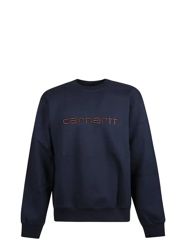 Carhartt Work In Progress Sweatshirt With Logo - Blue