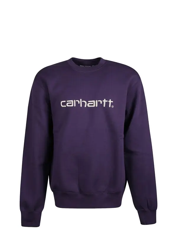 Carhartt Work In Progress Sweatshirt With Logo - Purple