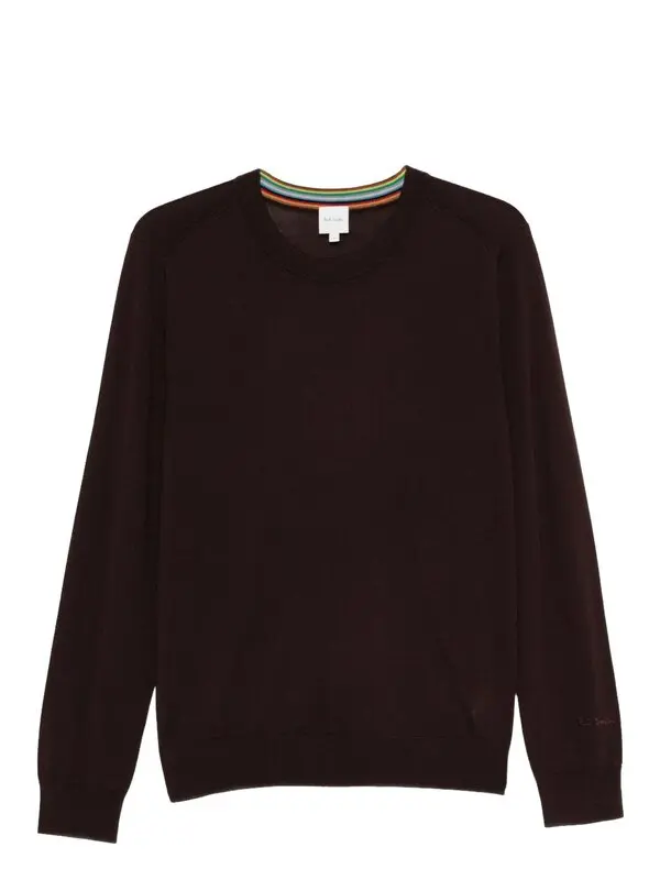 Paul Smith Wool Crewneck Sweater - Brown