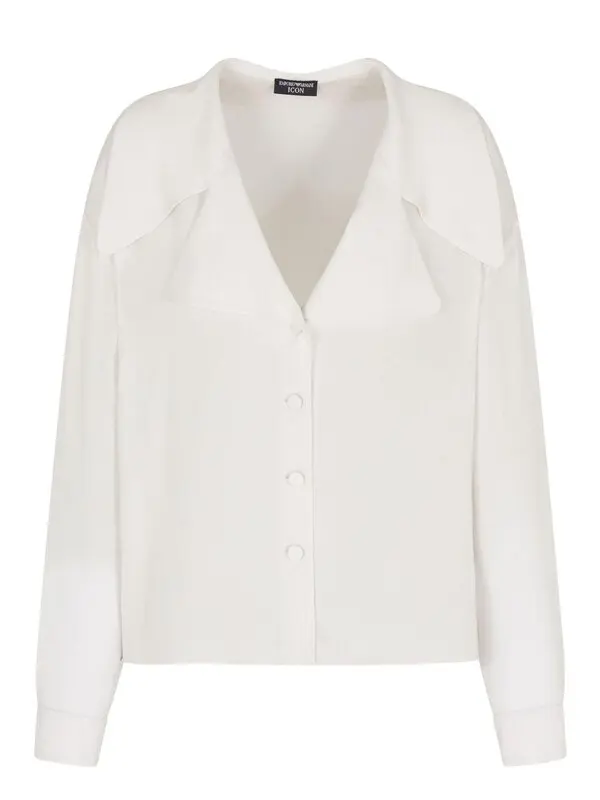 Emporio Armani Silk Shirt - White
