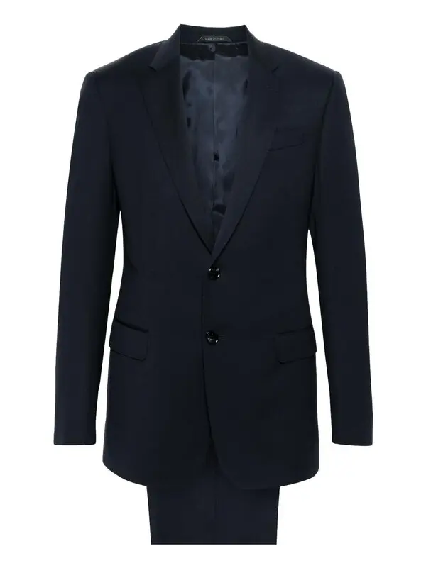 Giorgio Armani Virgin Wool Suit - Blue