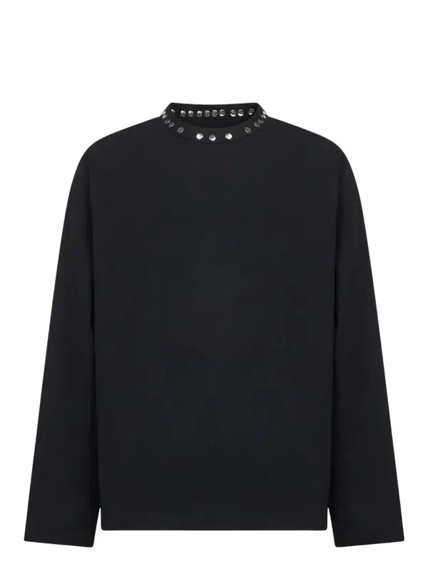 JIL SANDER Cotton Long Sleeve T-shirt - Black