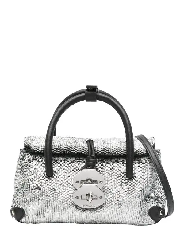 ZANELLATO Leather Handbag - Silver