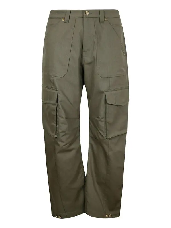 Golden Goose Cotton Cargo Trousers - Green