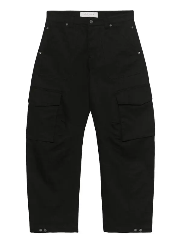 Golden Goose Cotton Cargo Trousers - Black